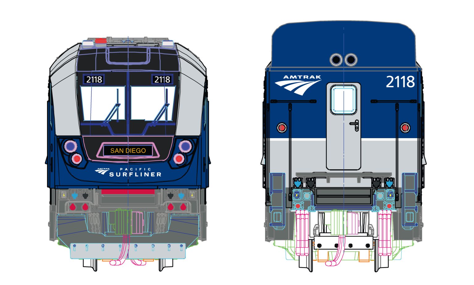 Kato 106-9001-S - SC-44 & Pacific Surfliner 4 Unit Base Set (DCC and ...